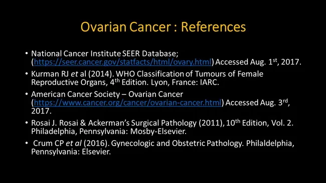 Ovarian Cancer : References